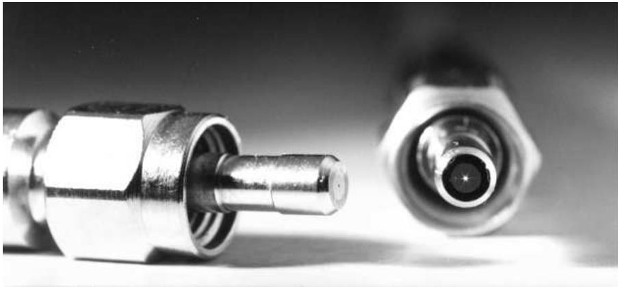 3: a typical fiber connector. at the center of the ferrule,