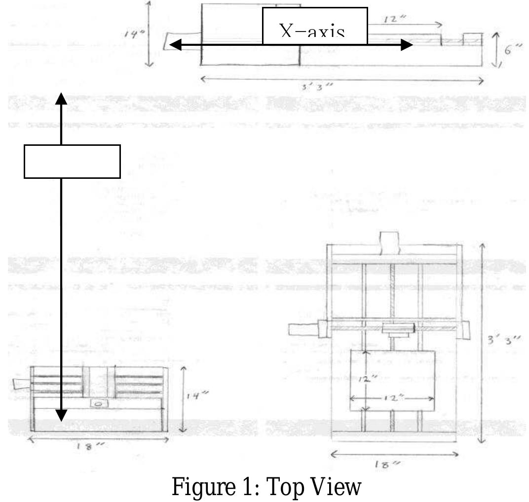 The sled is shown in fig. 1 and is a 12 x 12 inch plate. it