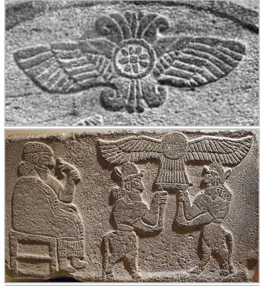 Hittite farohar-like bas-reliefs. the hittites were the