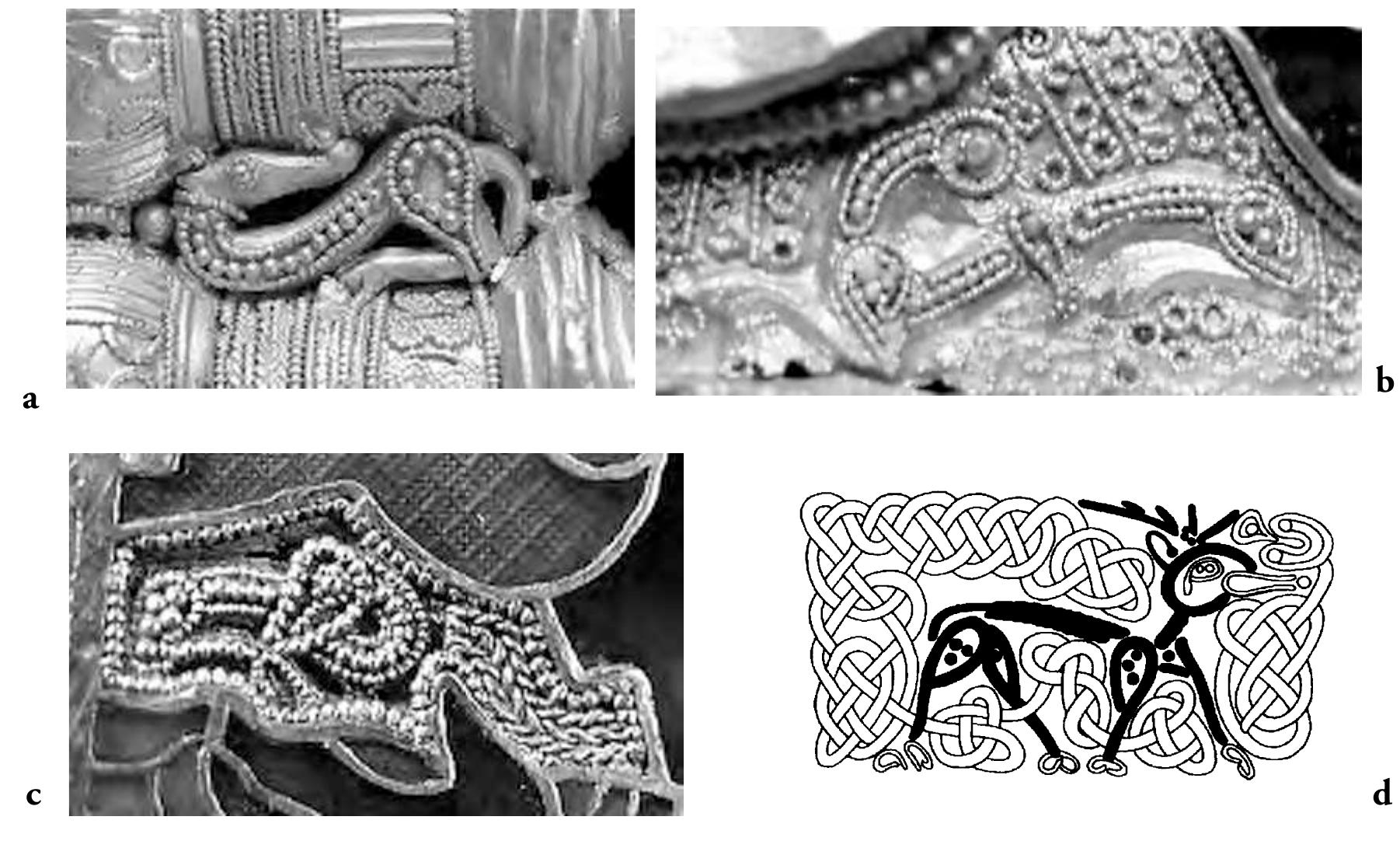 8 filigree animals with all-over coating of granules, or