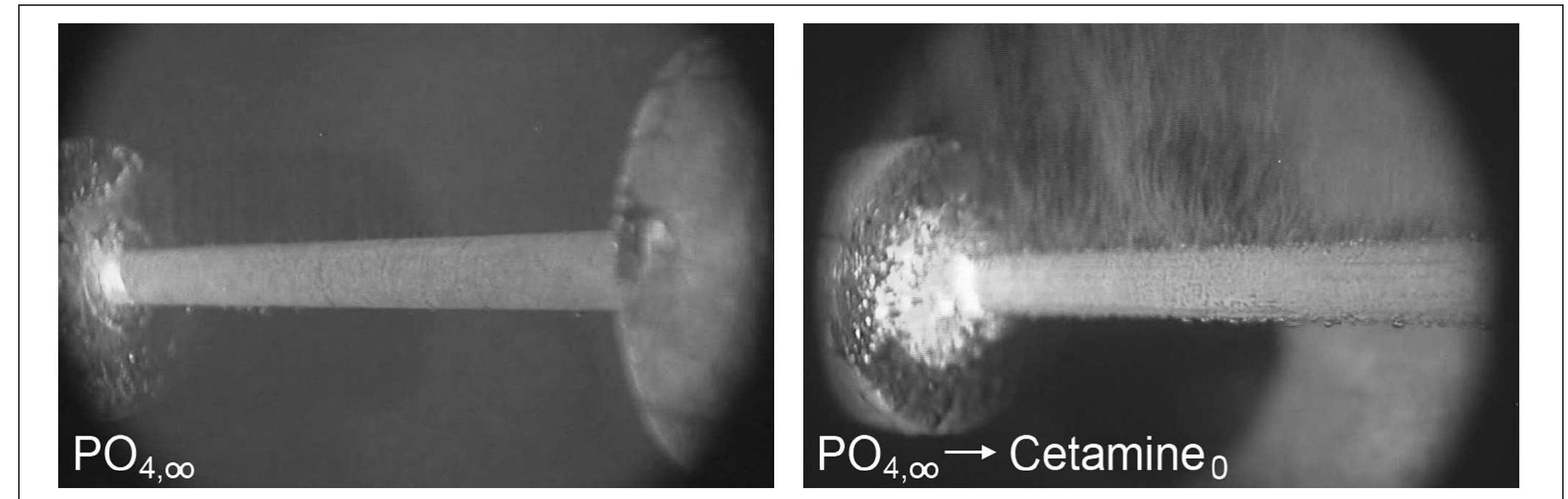 Freeze-frame images of the boiling process at p, = 15 bar