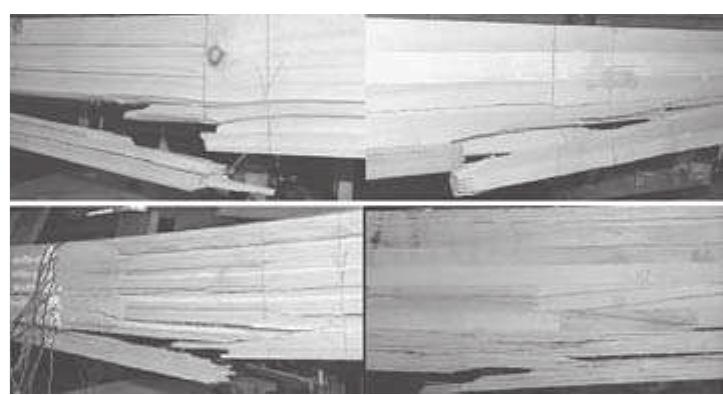 Typical failure modes. - the ultimate tensile strain of the