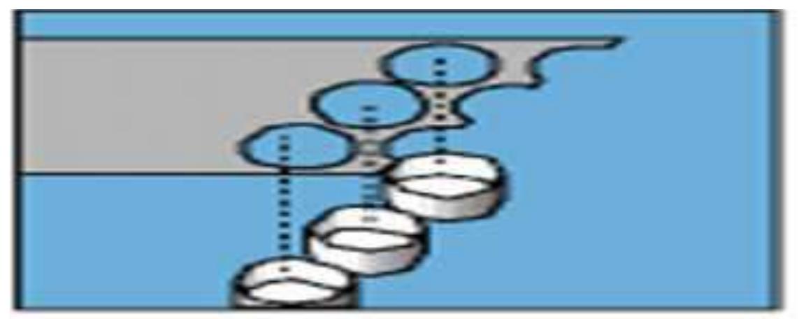 2:a large machine called a cupping press starts the can