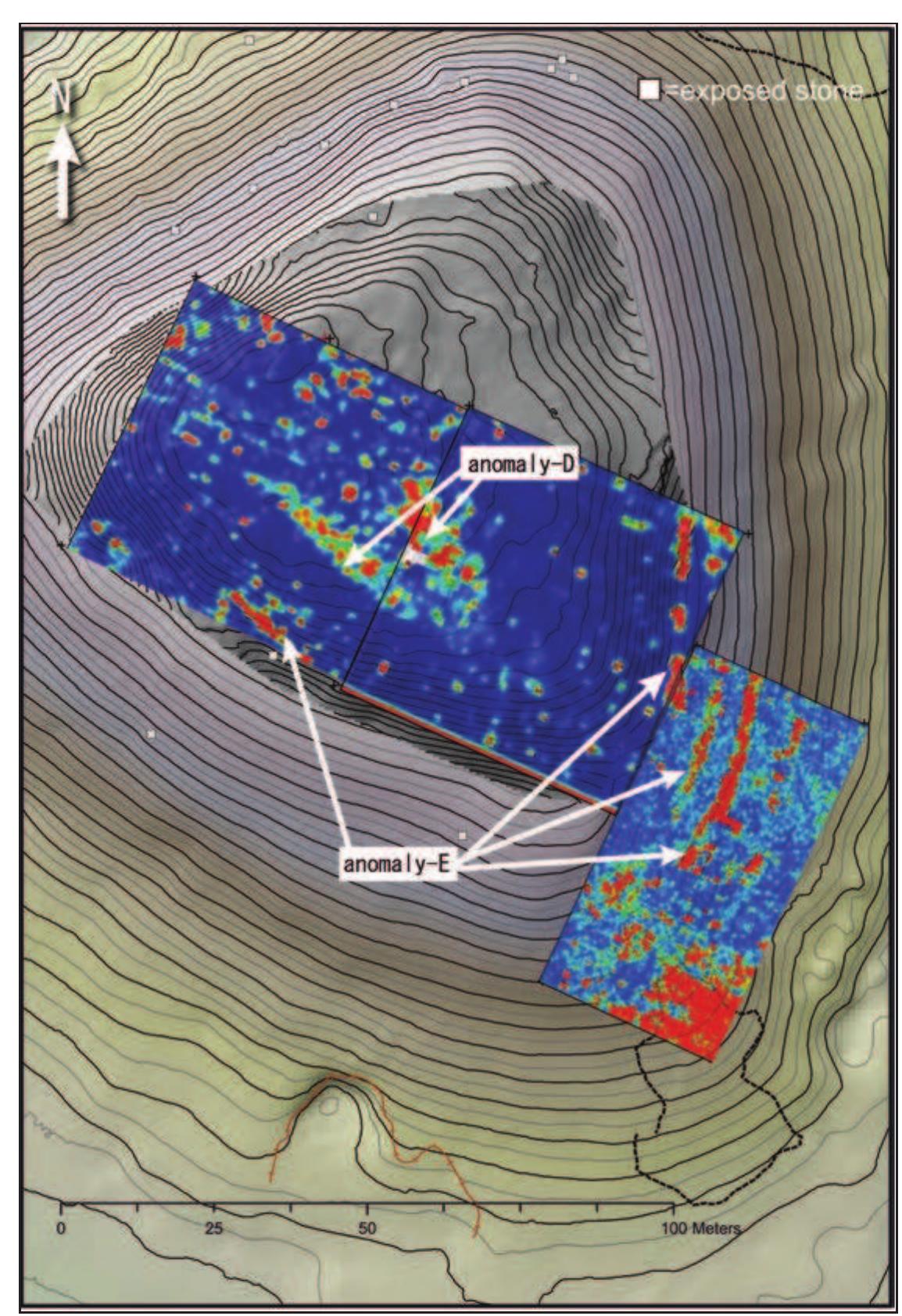 Time slice map (50-80 cm) at egrikéy. fig. 8. time slice map