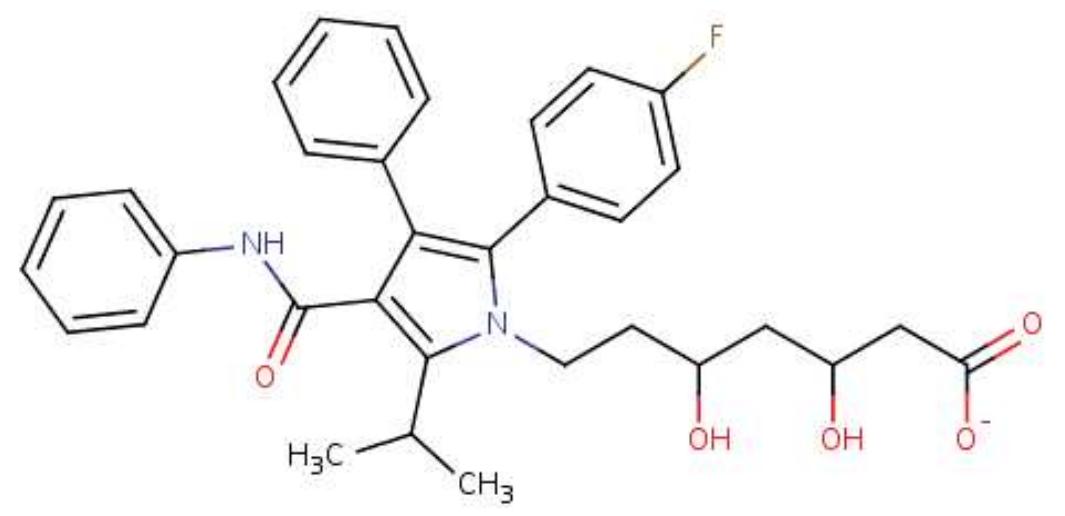 Structure of atorvastatin [2] atorvastatin is a member of
