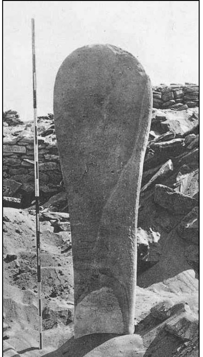 Stele m in situ at cemetery n_ at aniba. courtesy of the