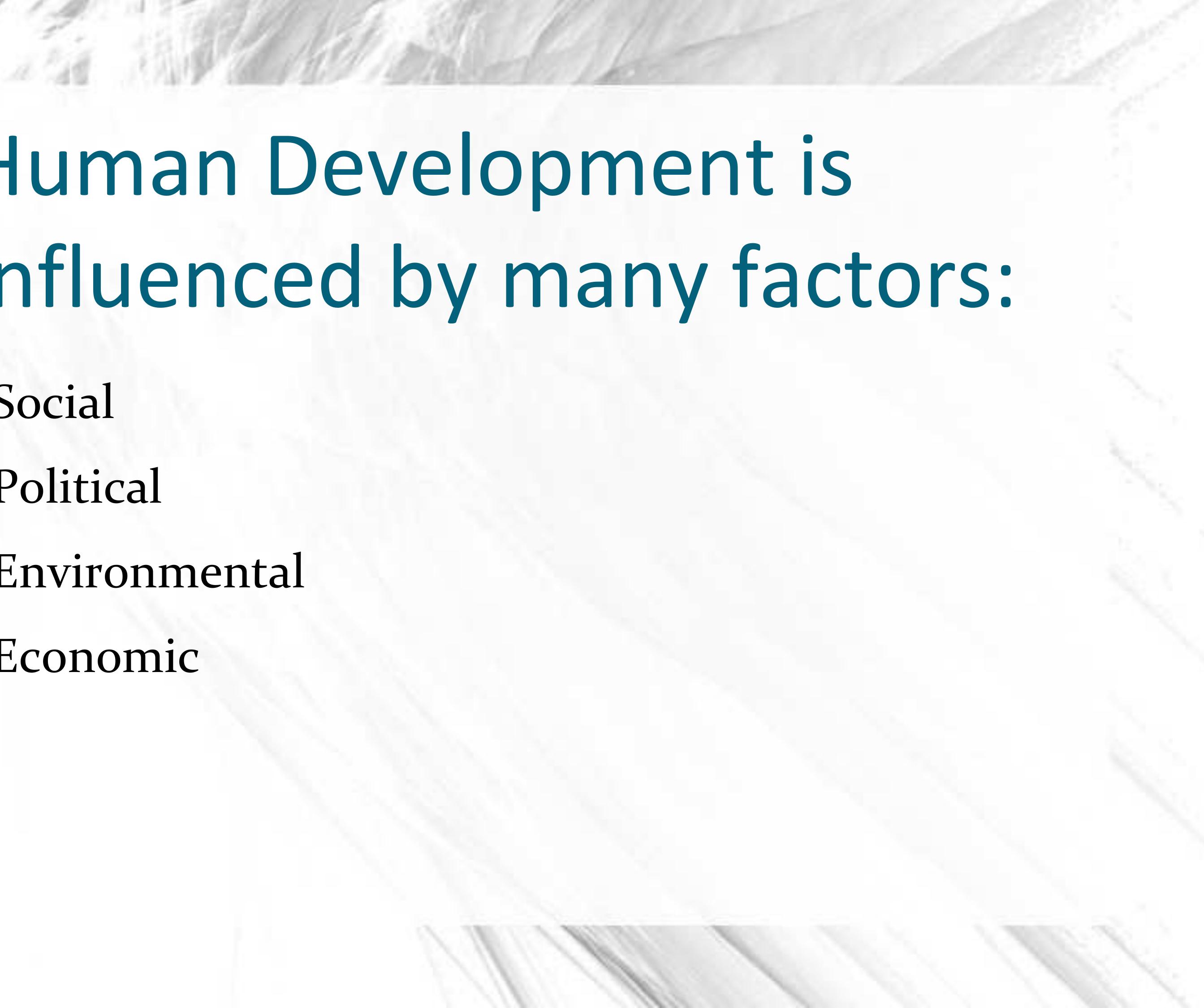 (PDF) Factors that Influence Human Development HHG4M