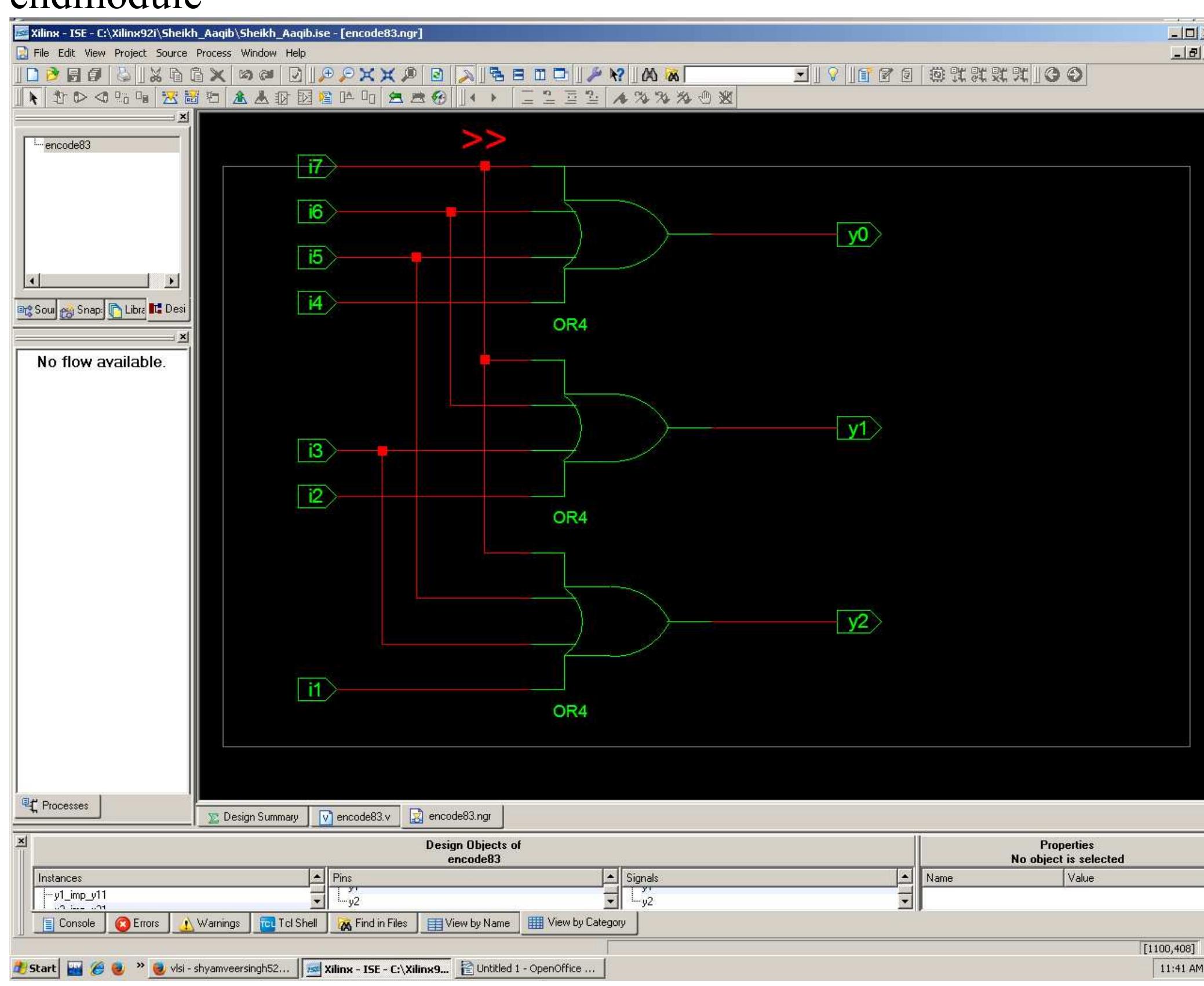 Figure 5 - To implement the 2:4,3:8, Decode and 8:3 encoder