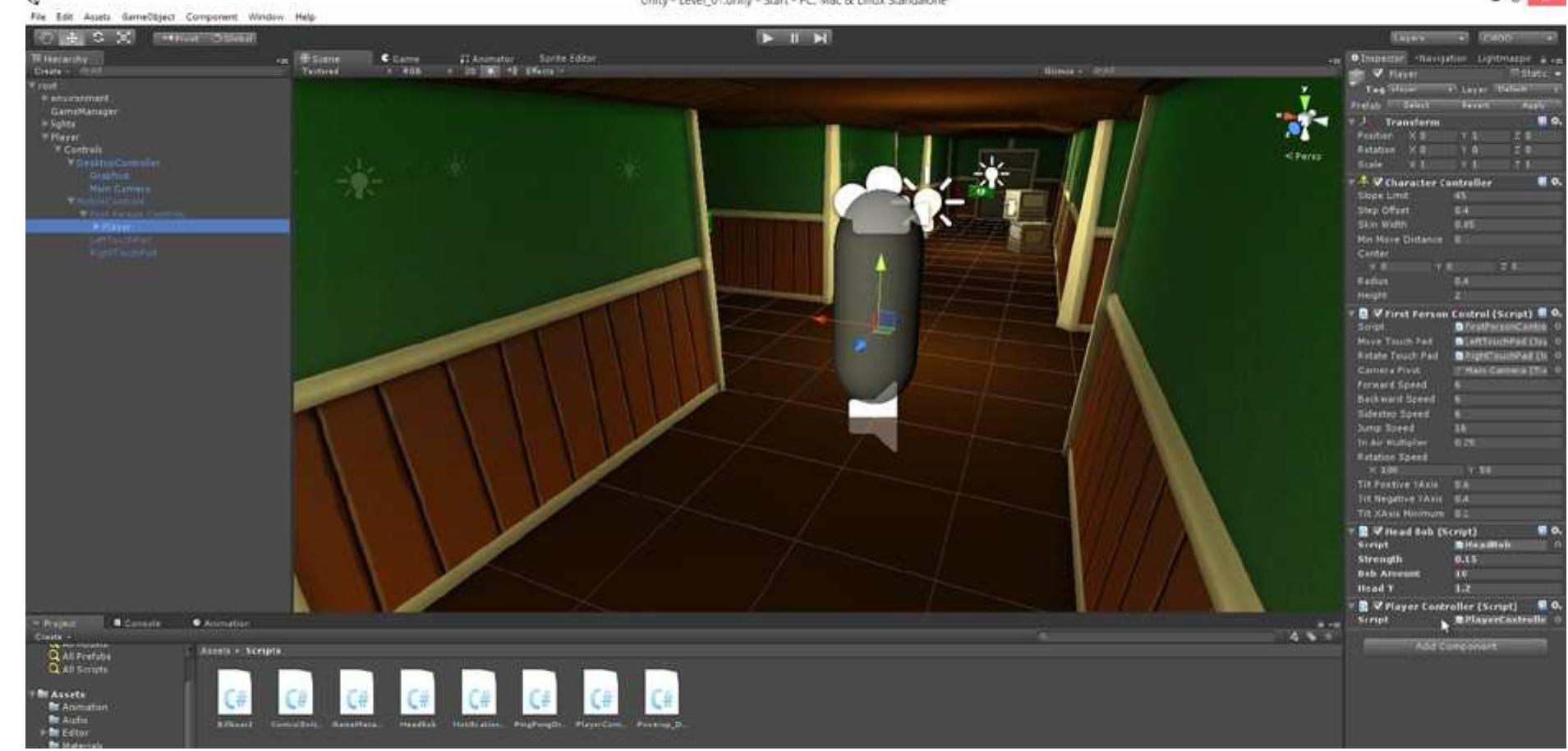 -13. adding the playercontroller script to first person