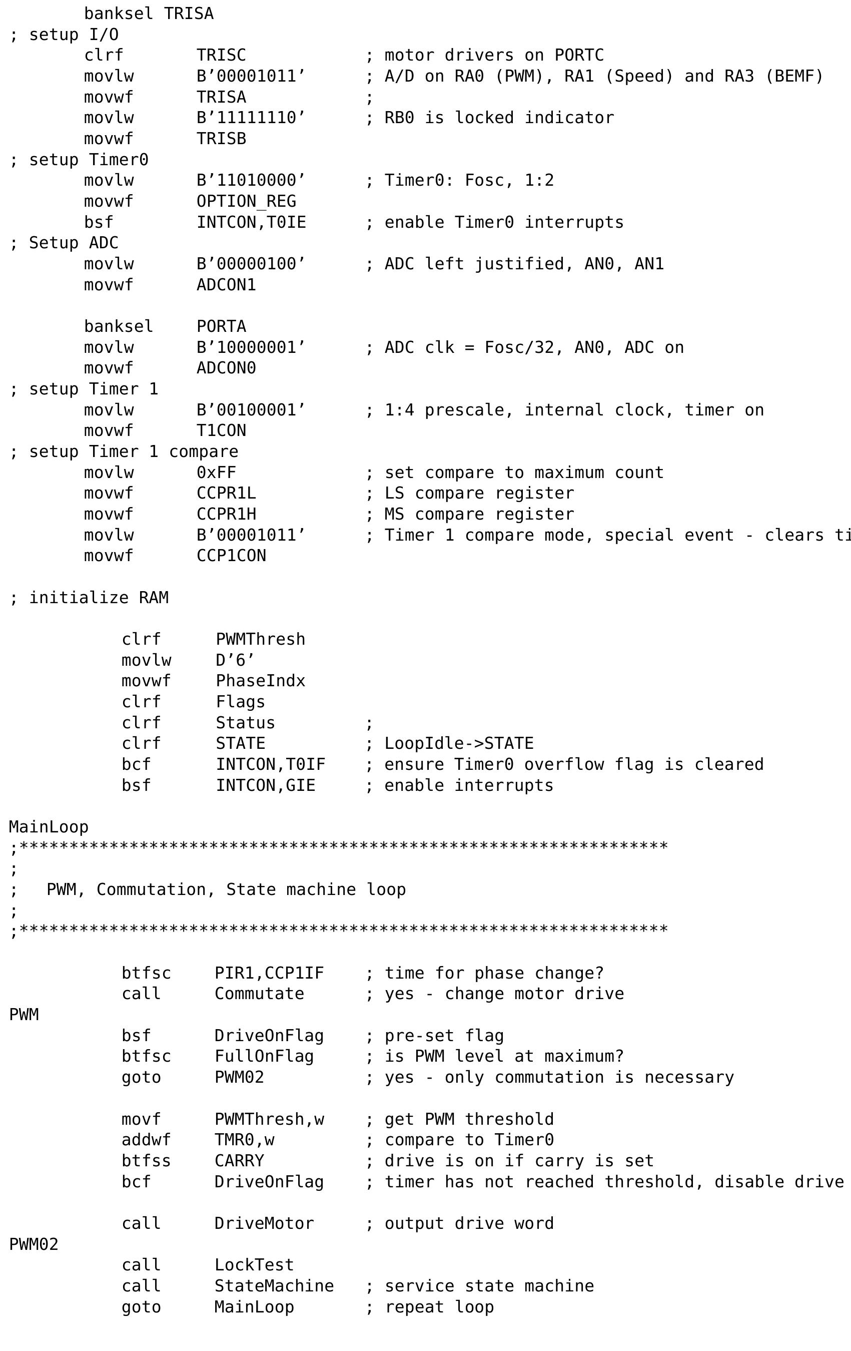 Table 9 - Brushless DC Motor Control Made Easy