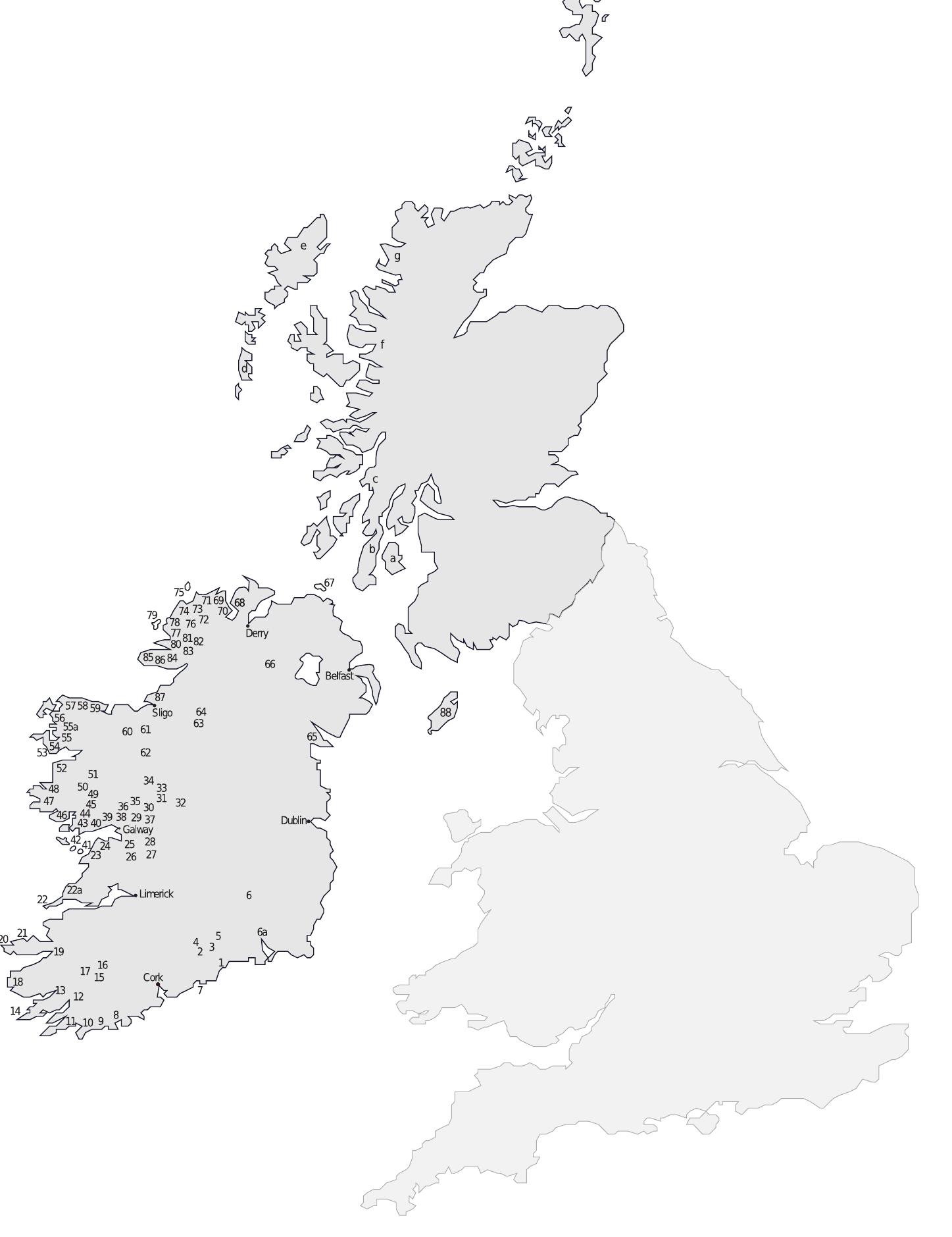 Figure 1 - from Art J. Hughes: Late Old Irish lenition and