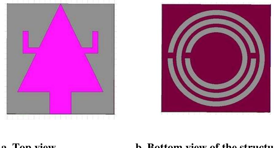 The antenna proposed here is a triangular patch antenna
