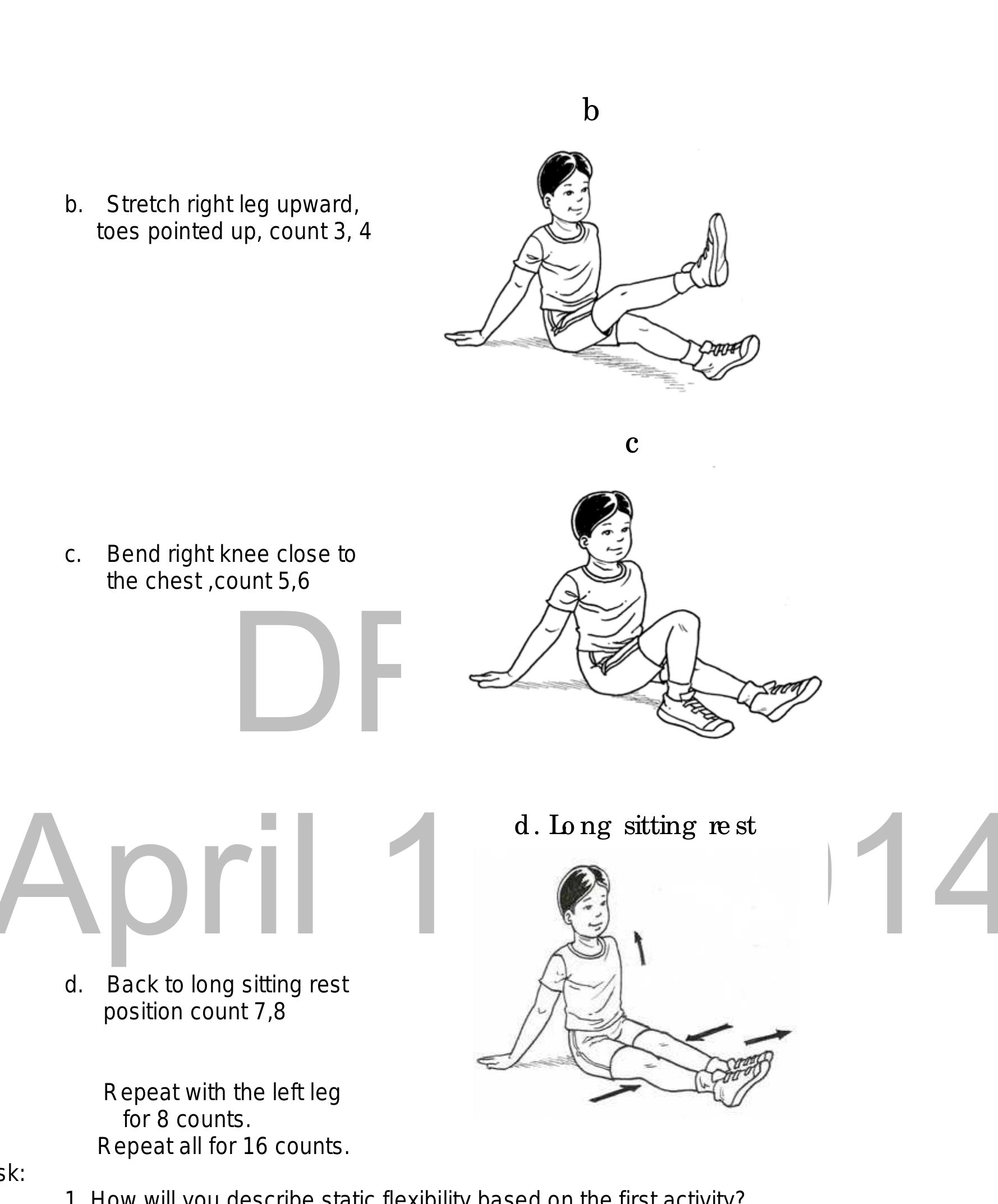 Figure 31 - from Lesson 1: BODY SHAPES AND ACTION Time