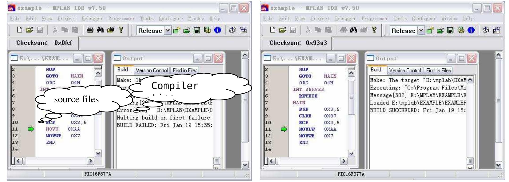 Will be shown as figure 2-10. implement menu command project