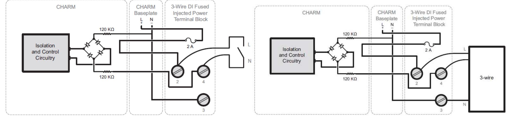 Simplified circuit and connection diagrams for ls di 230 vac