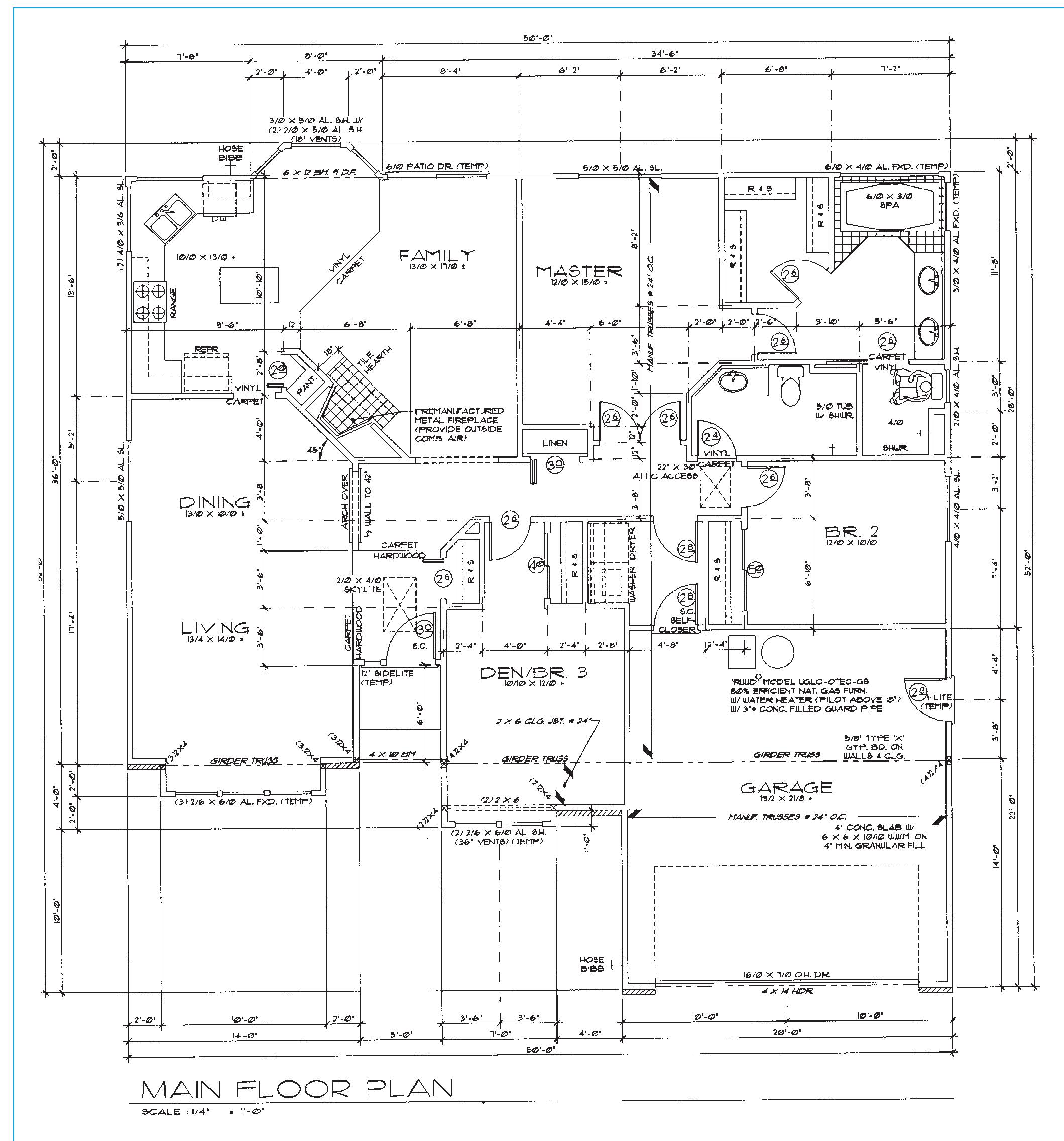 -1 aligned dimensions on a floor plan. courtesy alan mascord