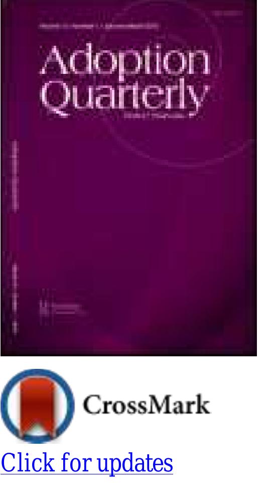 (PDF) Letting Her Go: Western Adoptive Families' Search and Reunion ...