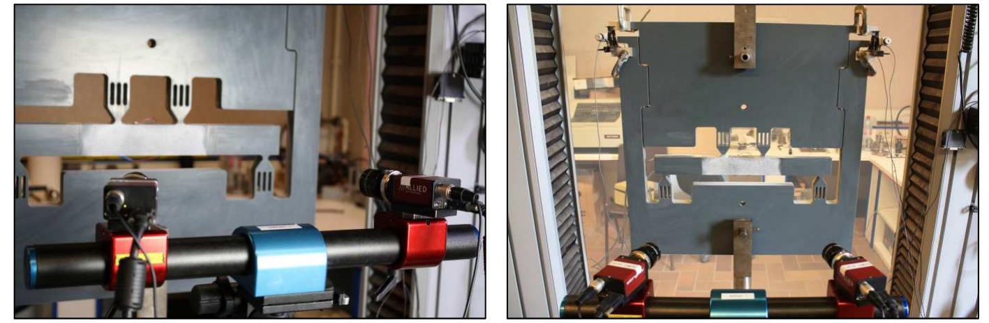 Ii.4: test setup for the calibration of the 3d dic system.