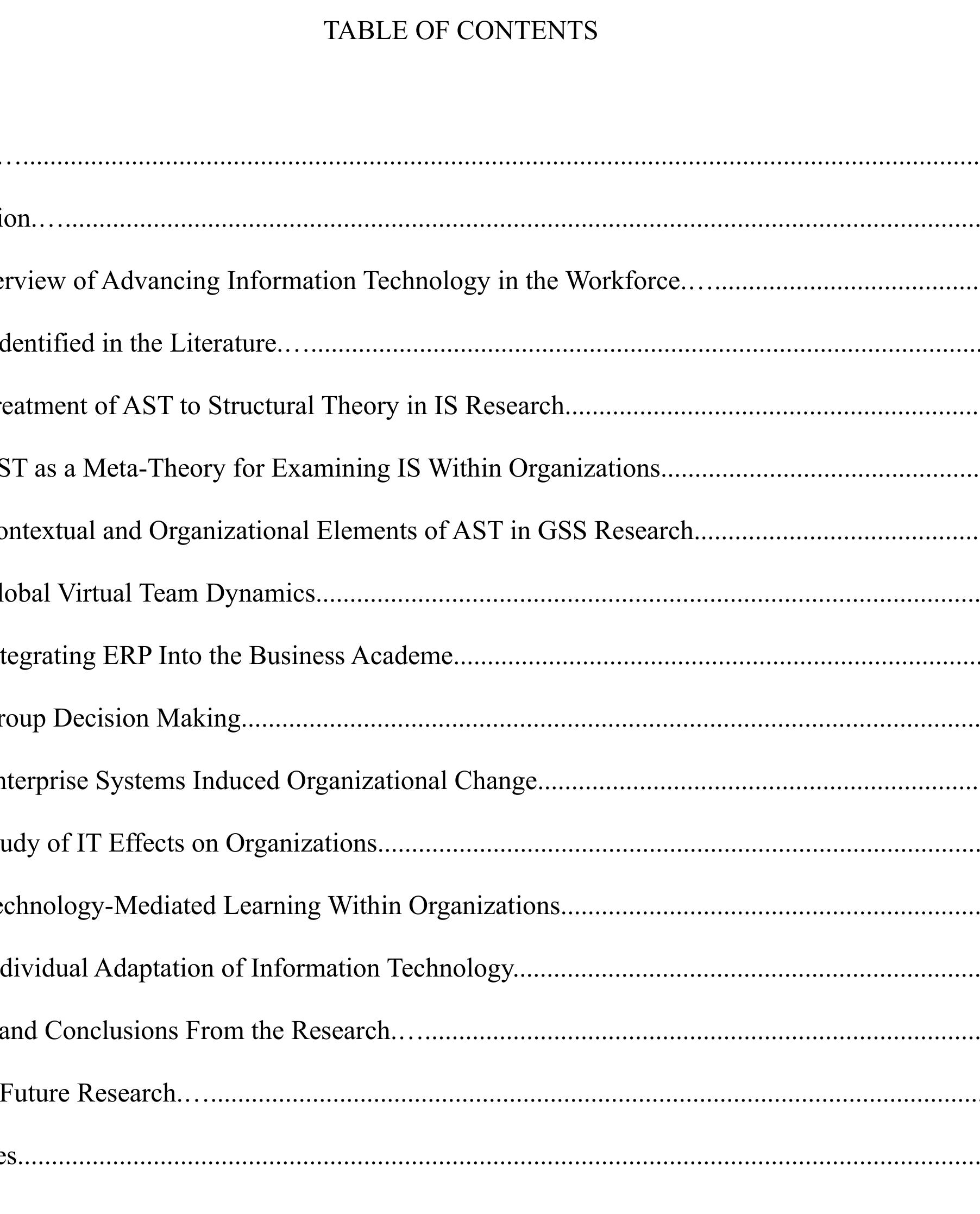 (PDF) Adaptive Structuration Theory: Understanding How Advancing Technologies Drive ...