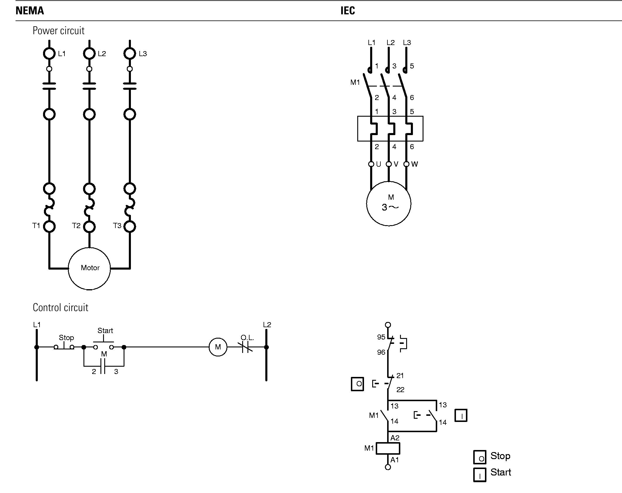 (PDF) Comparison of IEC & NEMA Schematic Diagrams
