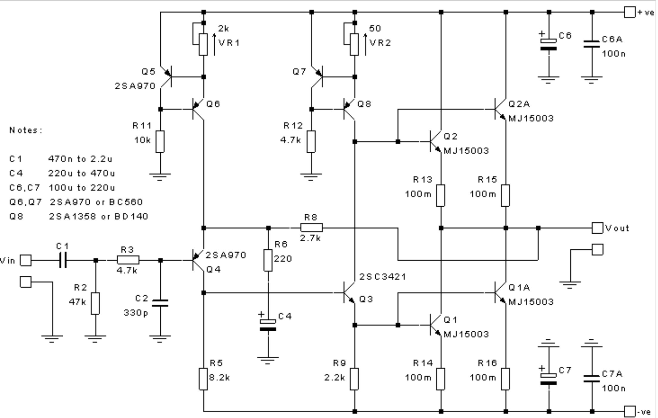 When used with conventional speakers, this circuit can