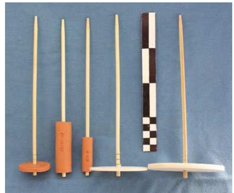 Experiment spindles. spindle types from left to right: 15/41