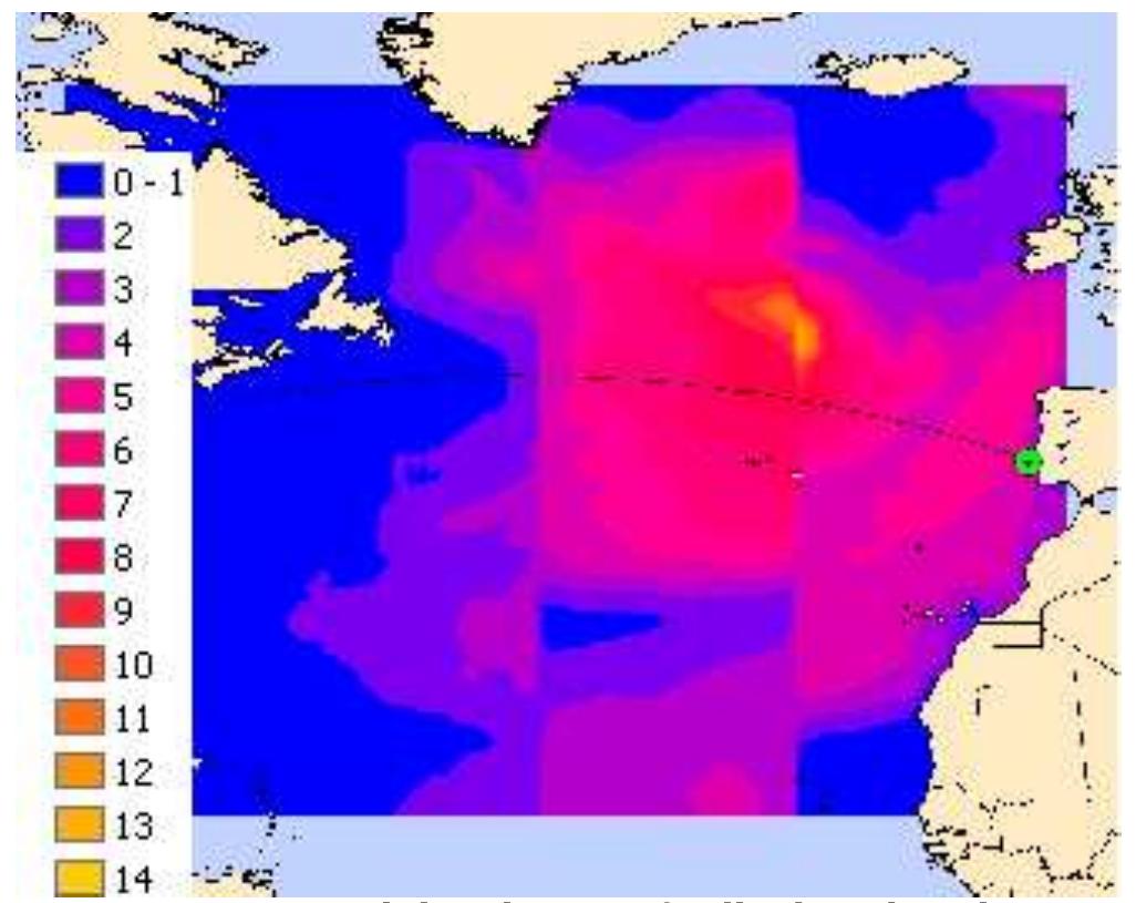 The next step was to combine the wave matrix data with the 7