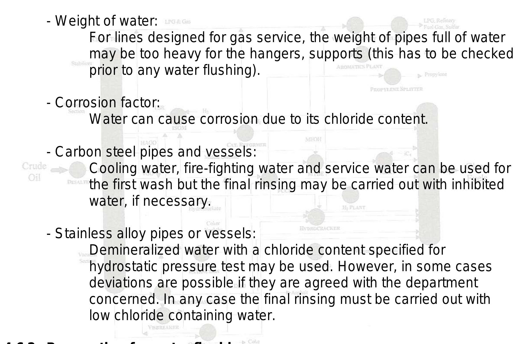 Figure 4 - Piping and Vessels Flushing and Cleaning