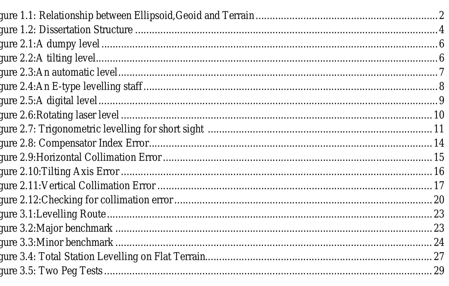 Table 3 - COMPARISON BETWEEN DIGITAL LEVELING AND TOTAL