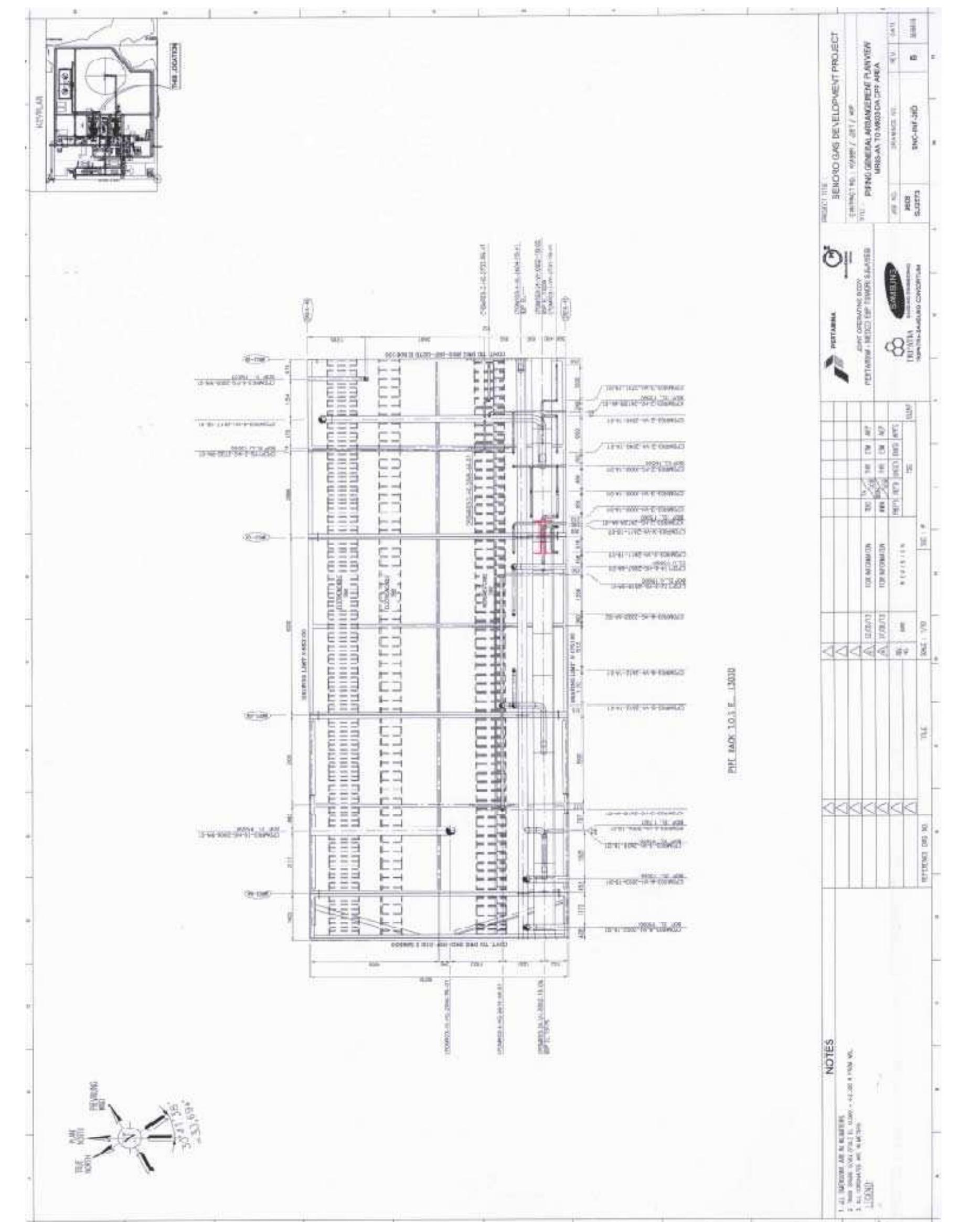 Figure 7 - CLIENT CALCULATION OF PIPE RACK STRUCTURE