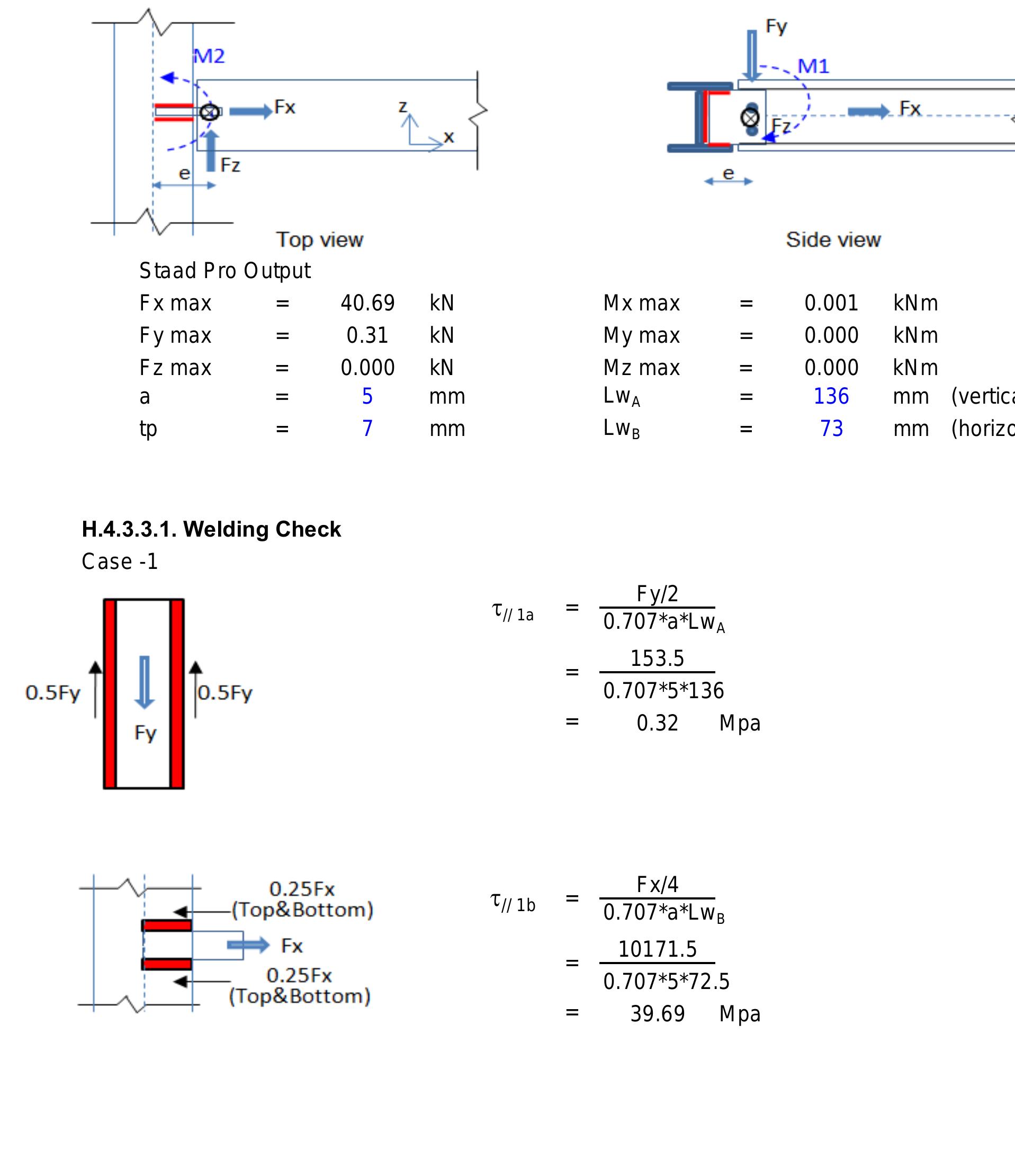 Figure 91 - CLIENT CALCULATION OF PIPE RACK STRUCTURE