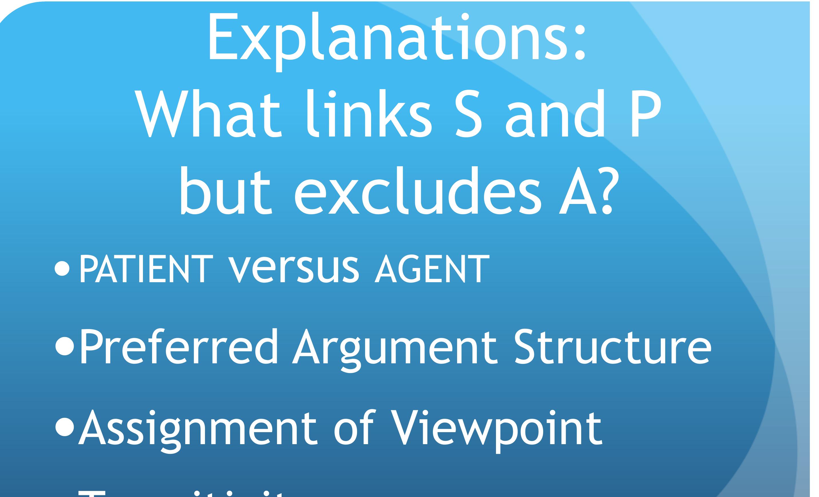 Figure 6 - Rethinking the Typology of Split Ergativity: The