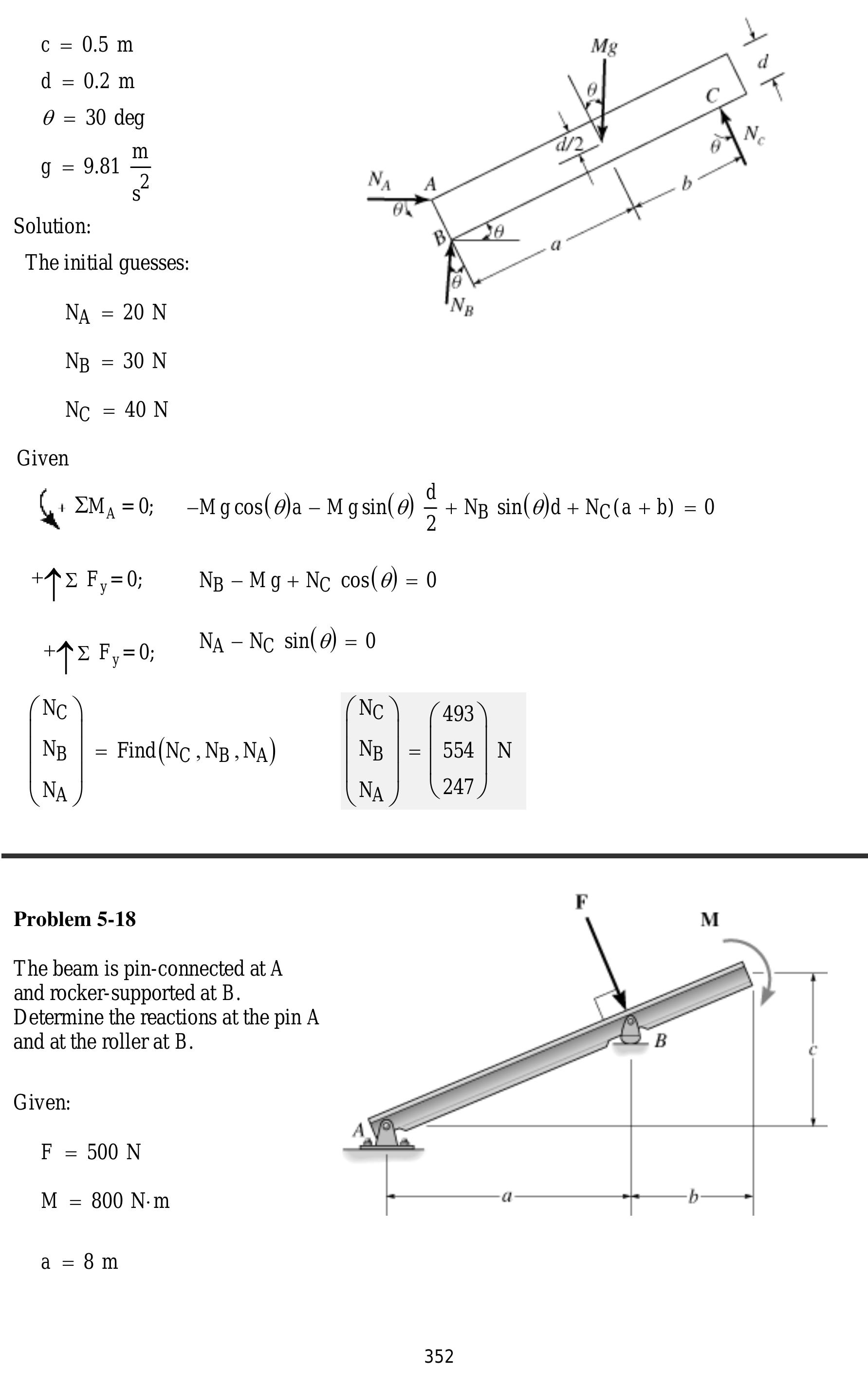 (PDF) Engineering Mechanics -Statics Problem 5-1