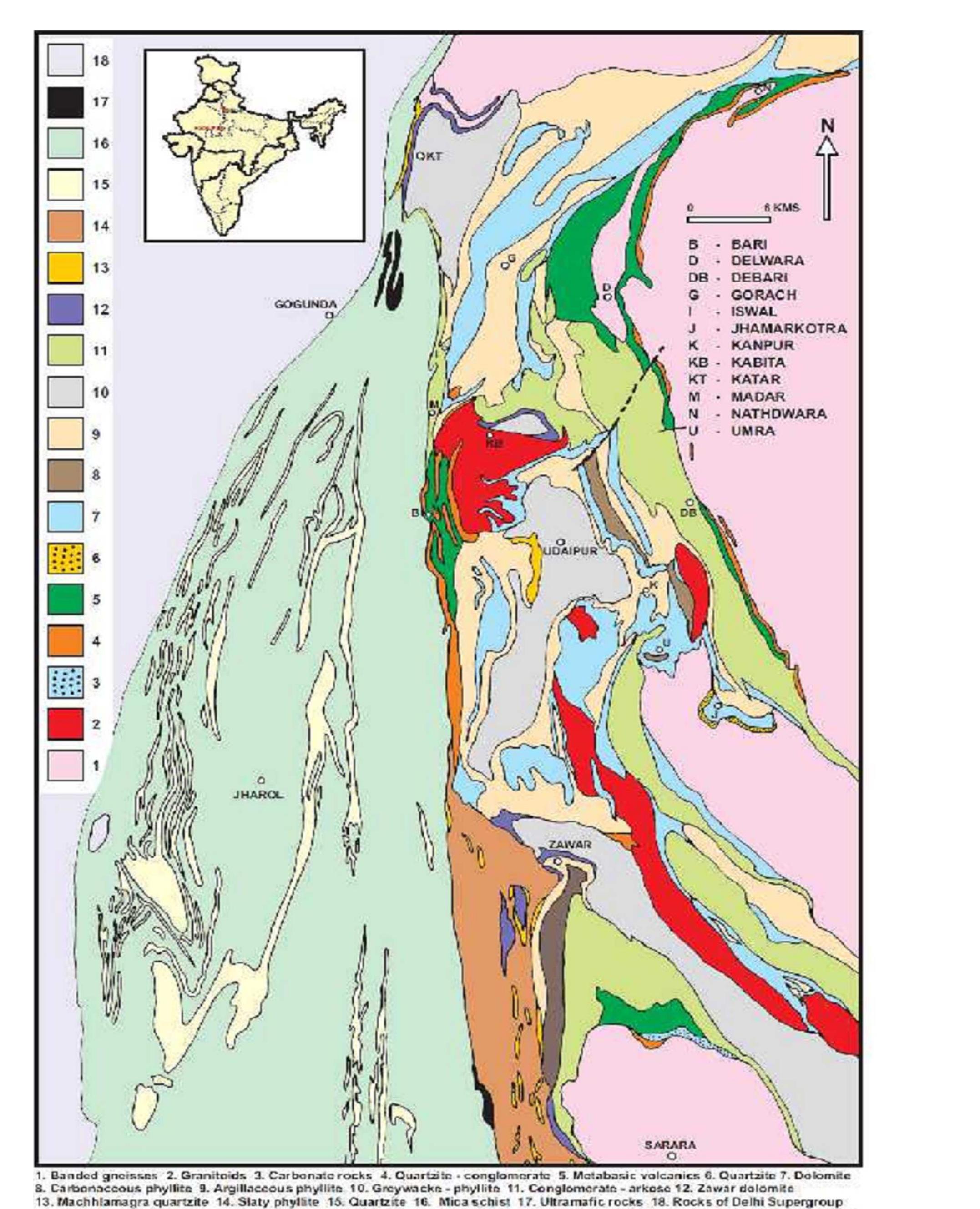 Figure 2 - from Exploration Geology in and around Udaipur,