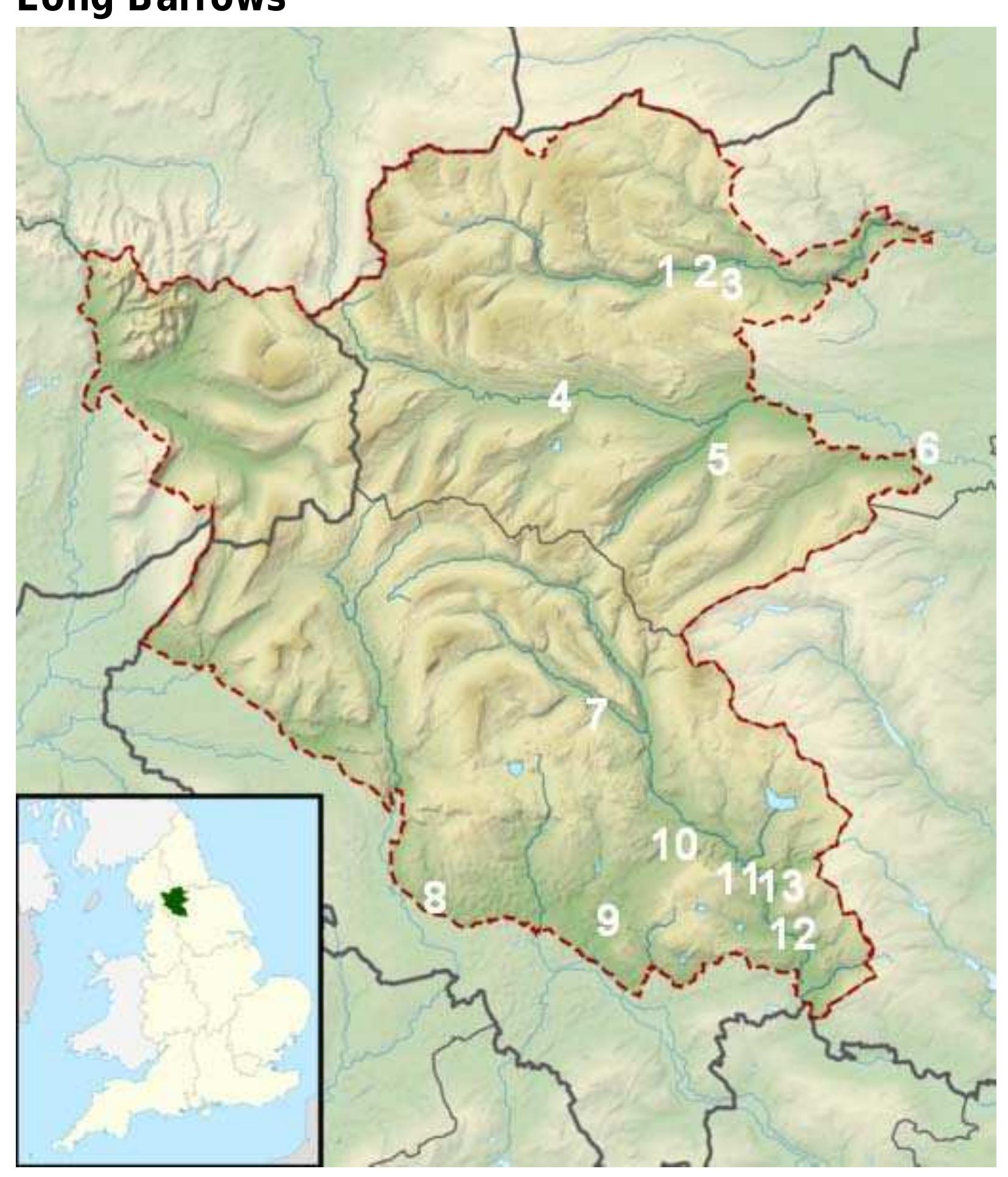 Dudderhouse hill long cairn on its raised limestone plateau