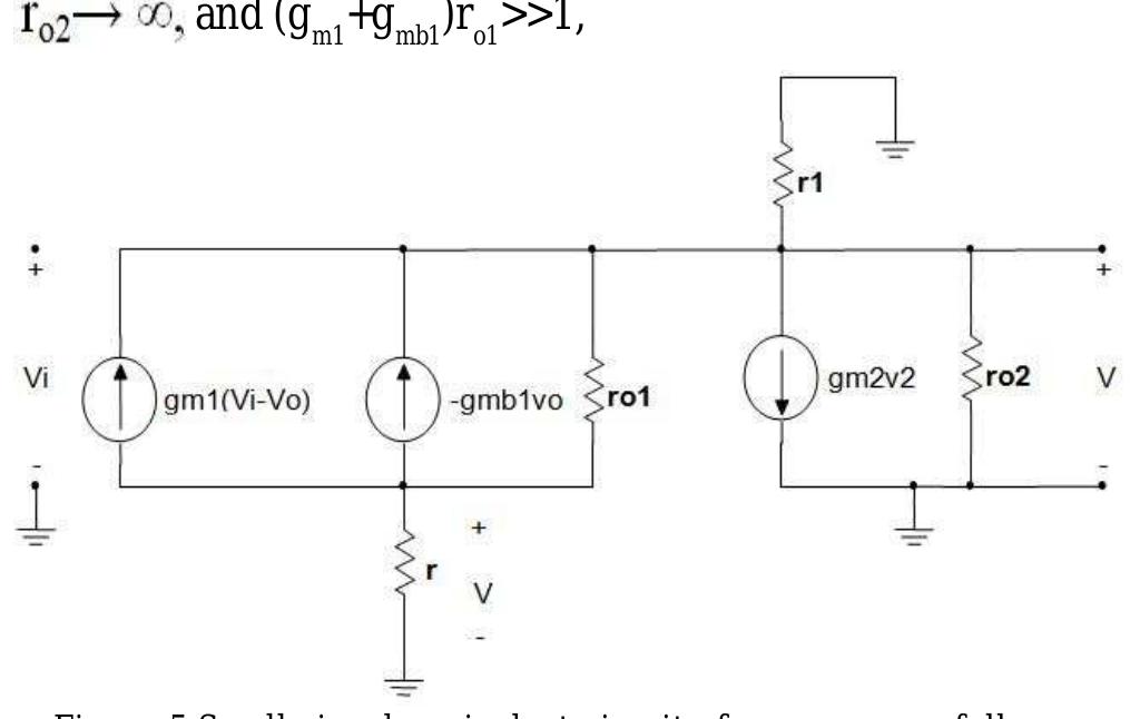 The Open Circuit Gain Of Super Source Follower Can Be Found