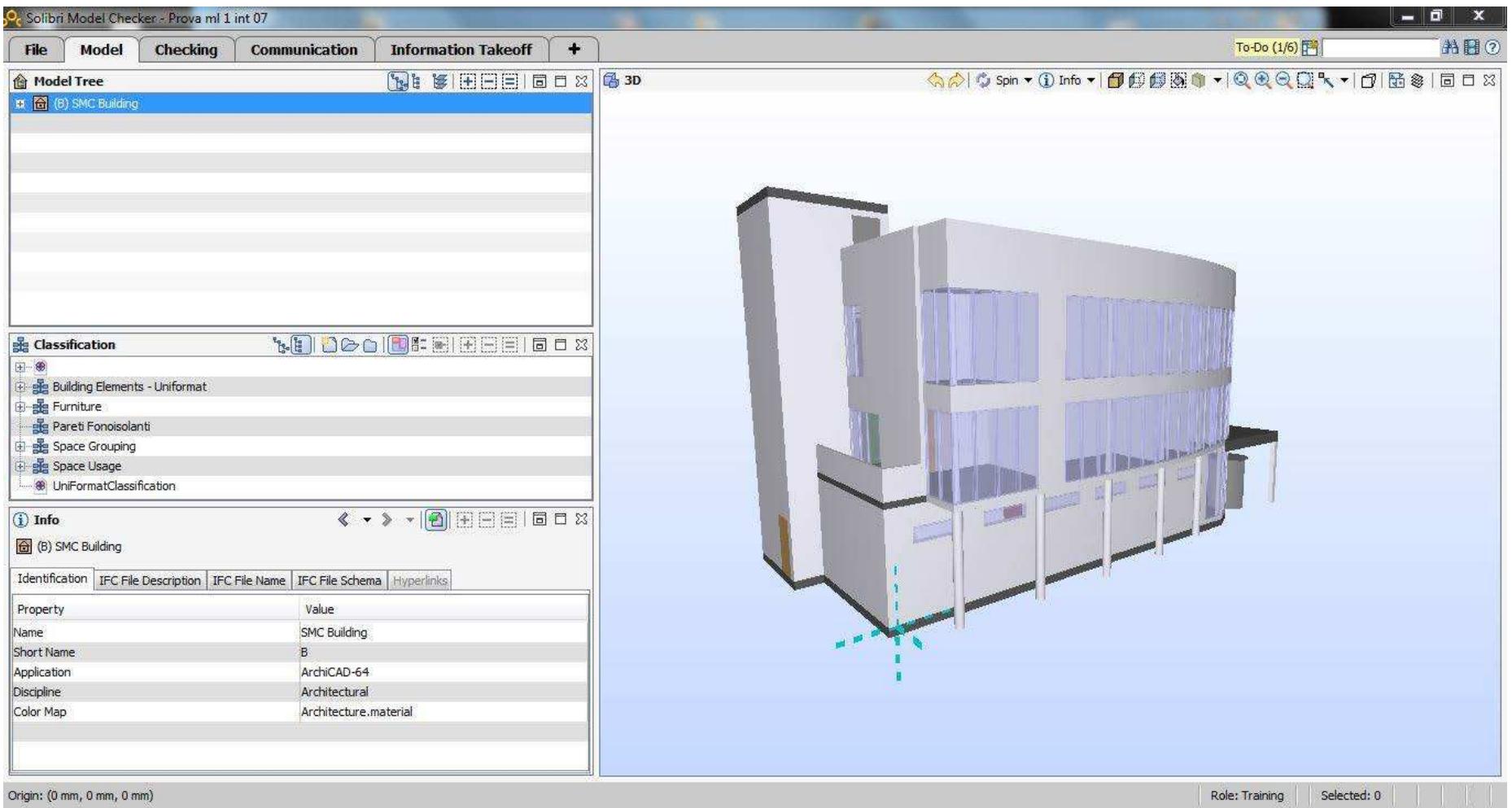 20. visual check of the location of the model origin in