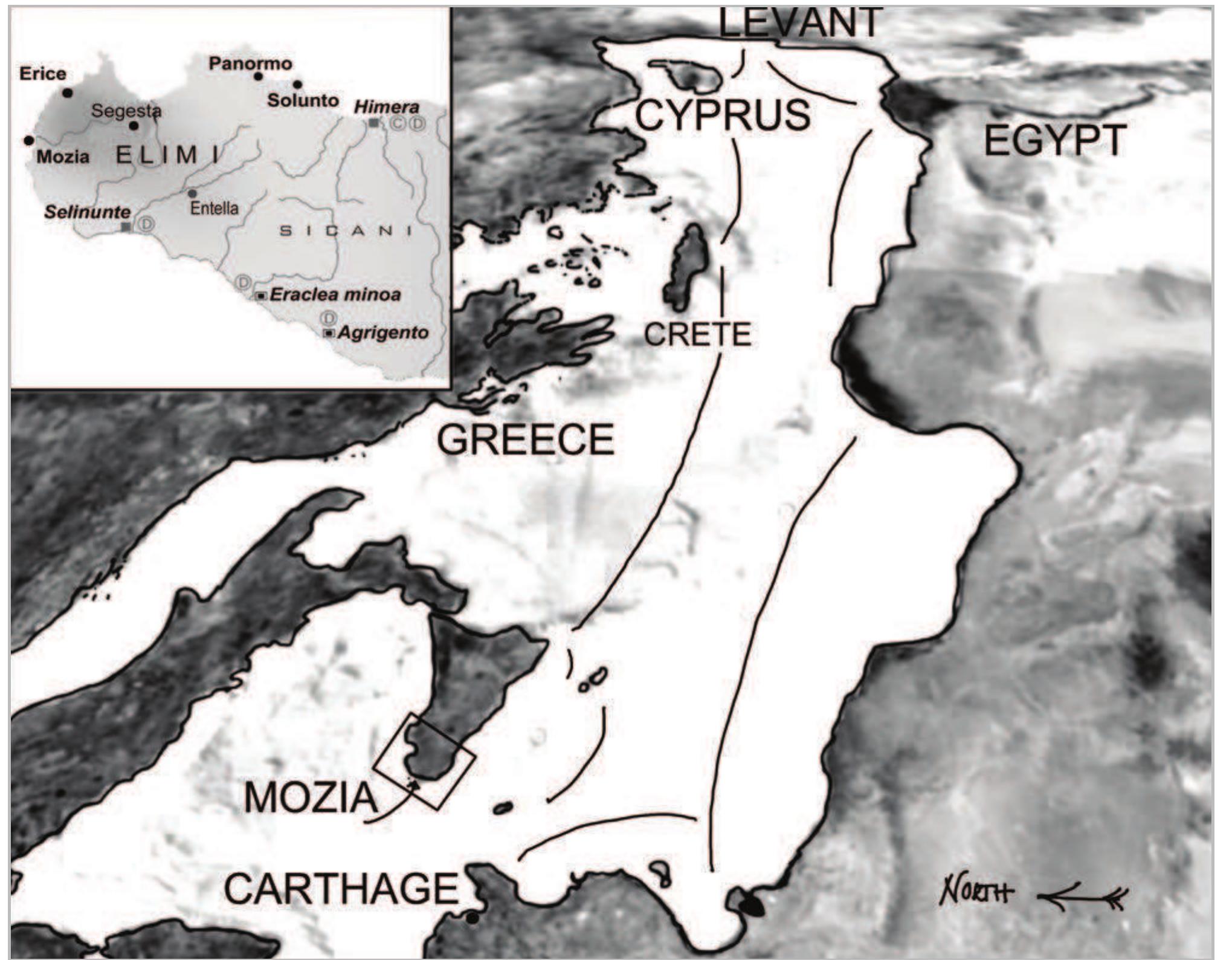 - sketch map of central and eastern mediterranean looking.