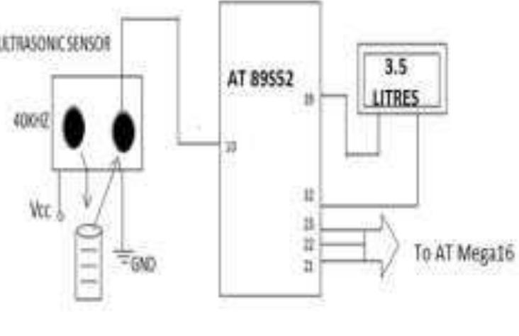 Circuit diagram of ultrasonic sensor module