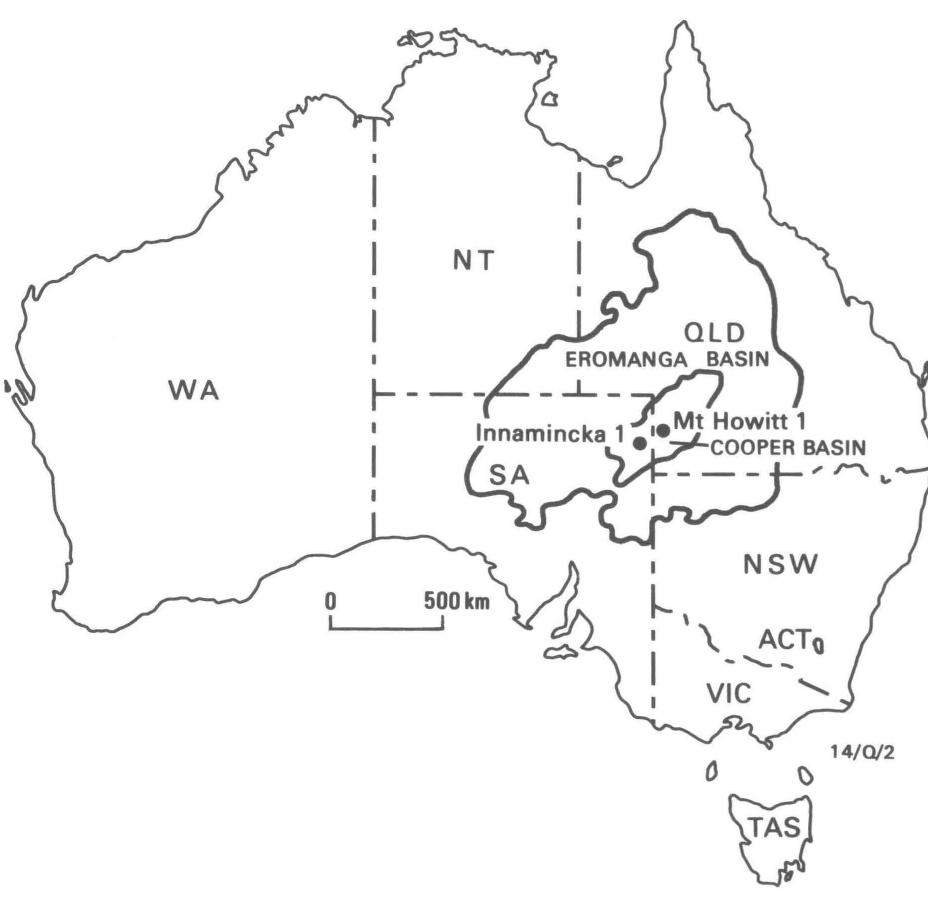 Location map of the cooper and eromanga basins. the