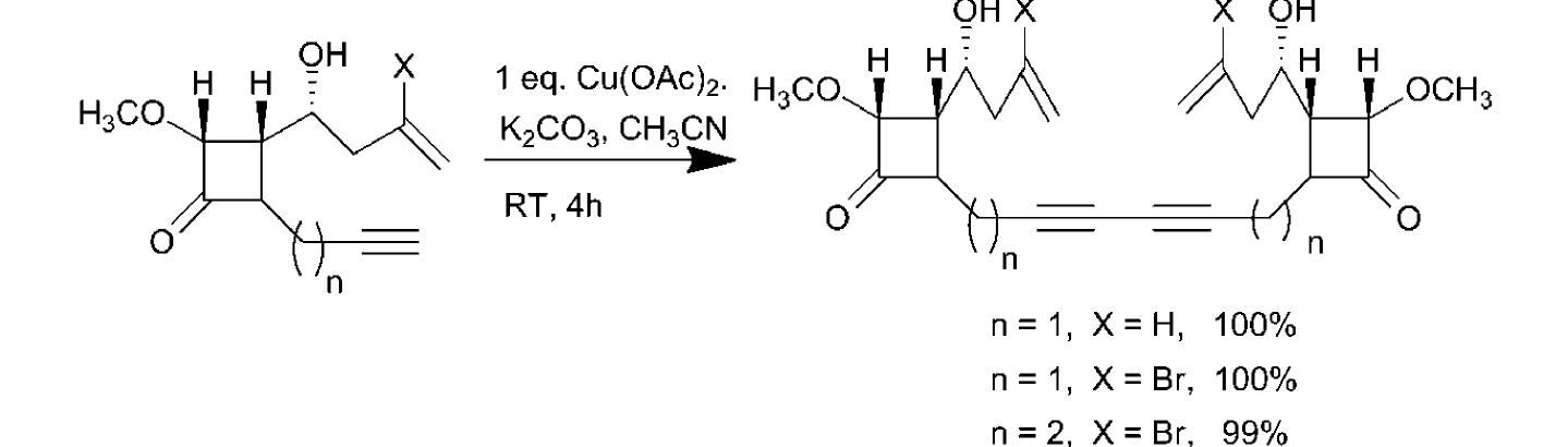 Copper-mediated homocoupling of alkynyl b-lactams.