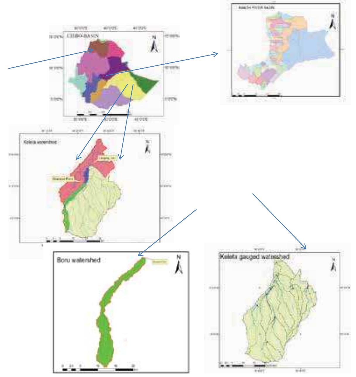 1. major river basins of ethiopia and location map of boru