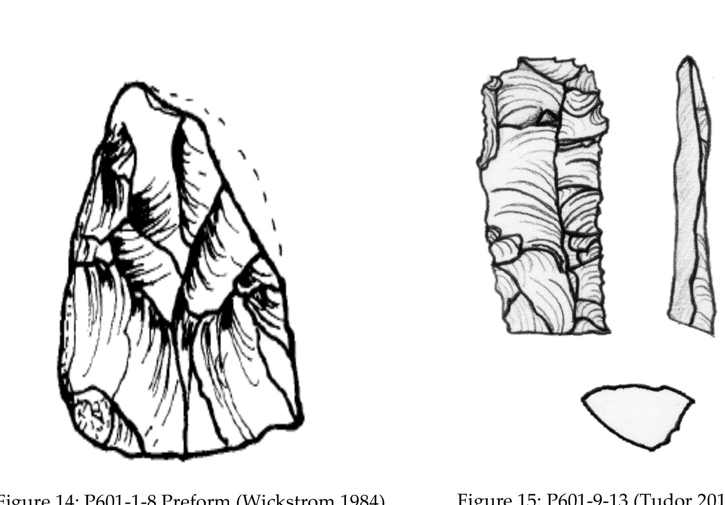 Blades/knives making the original shape of the whole