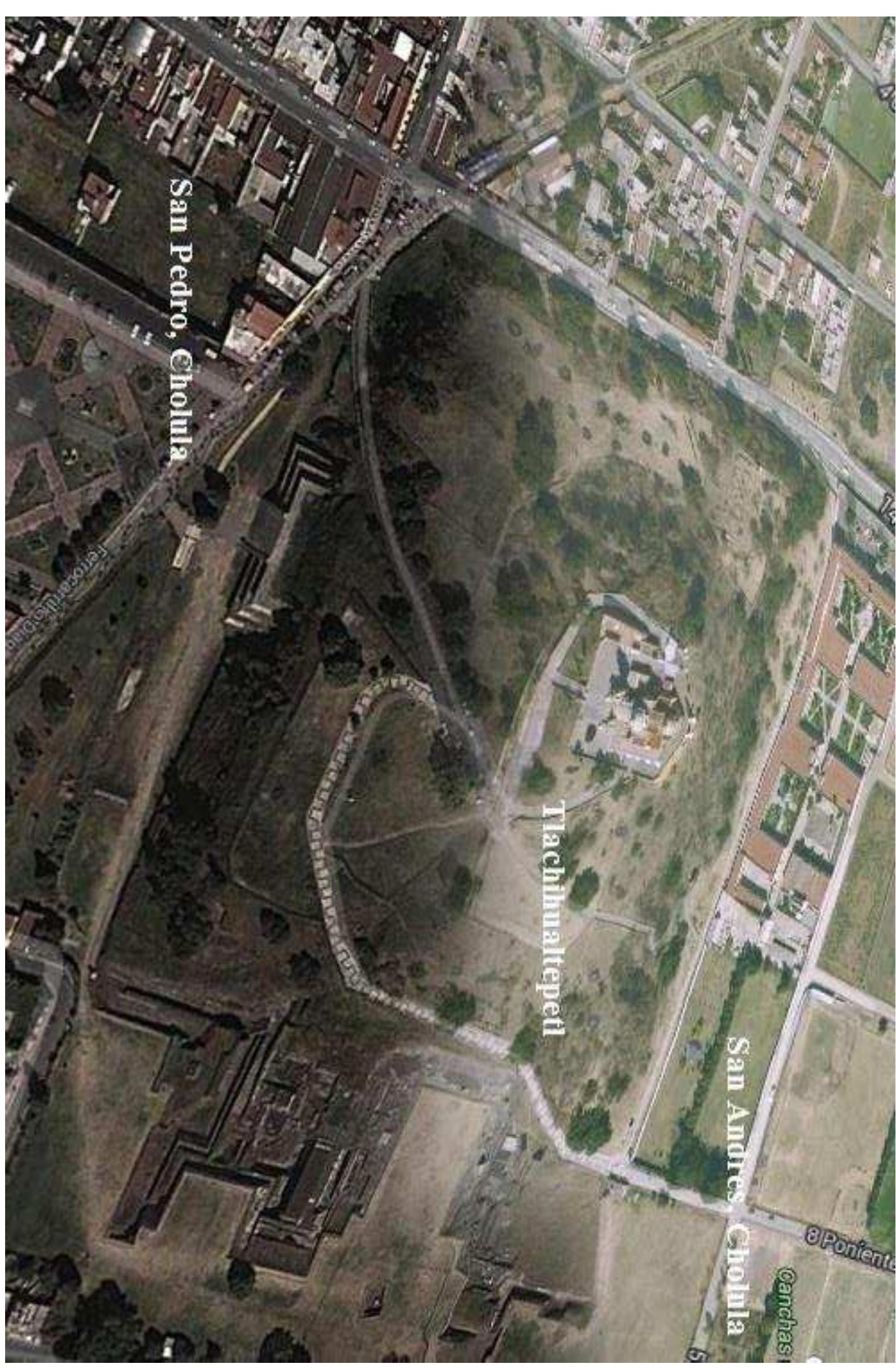 Figure 2 - The Relaciones Geográficas Map of Cholula: