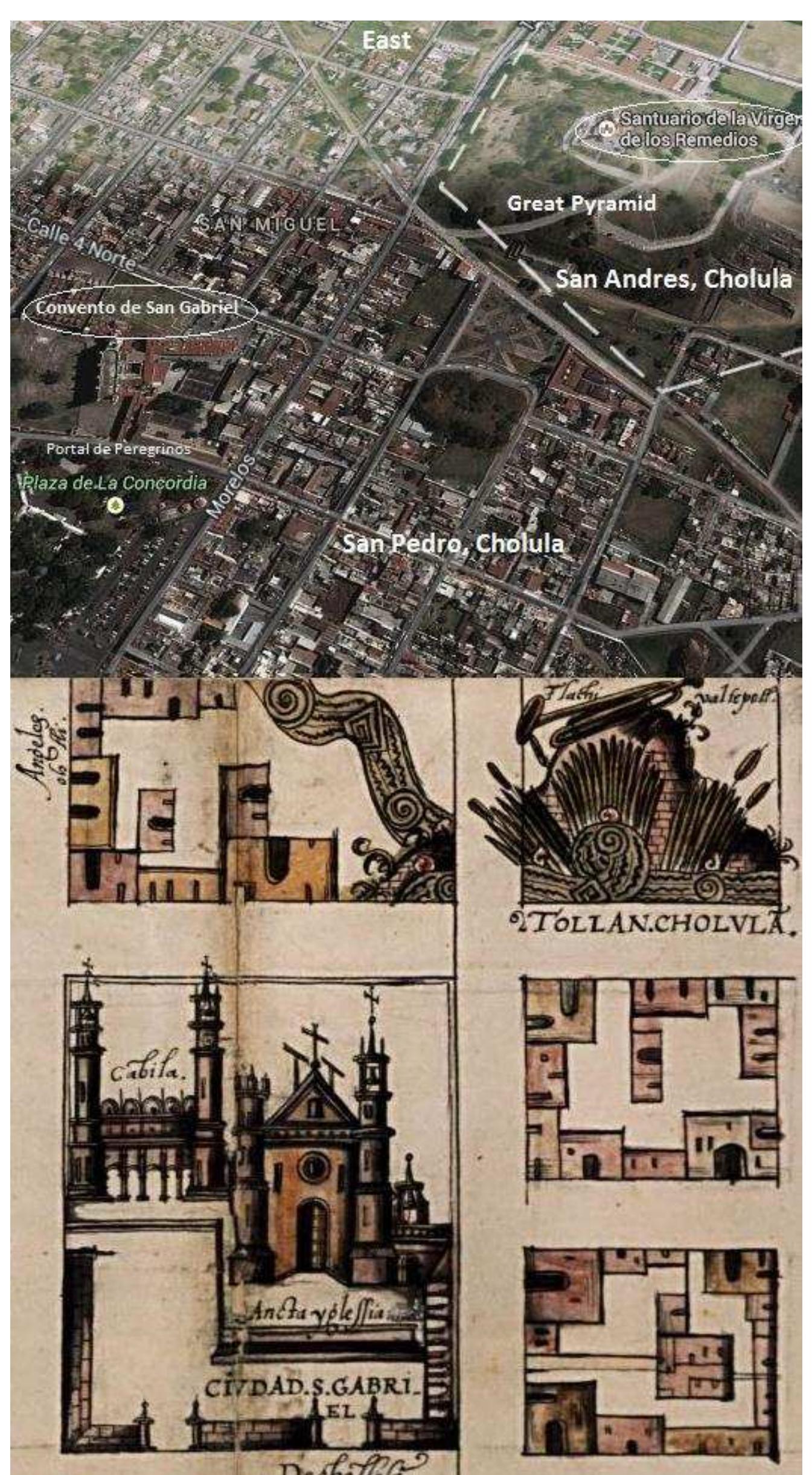 Figure 7 - The Relaciones Geográficas Map of Cholula: