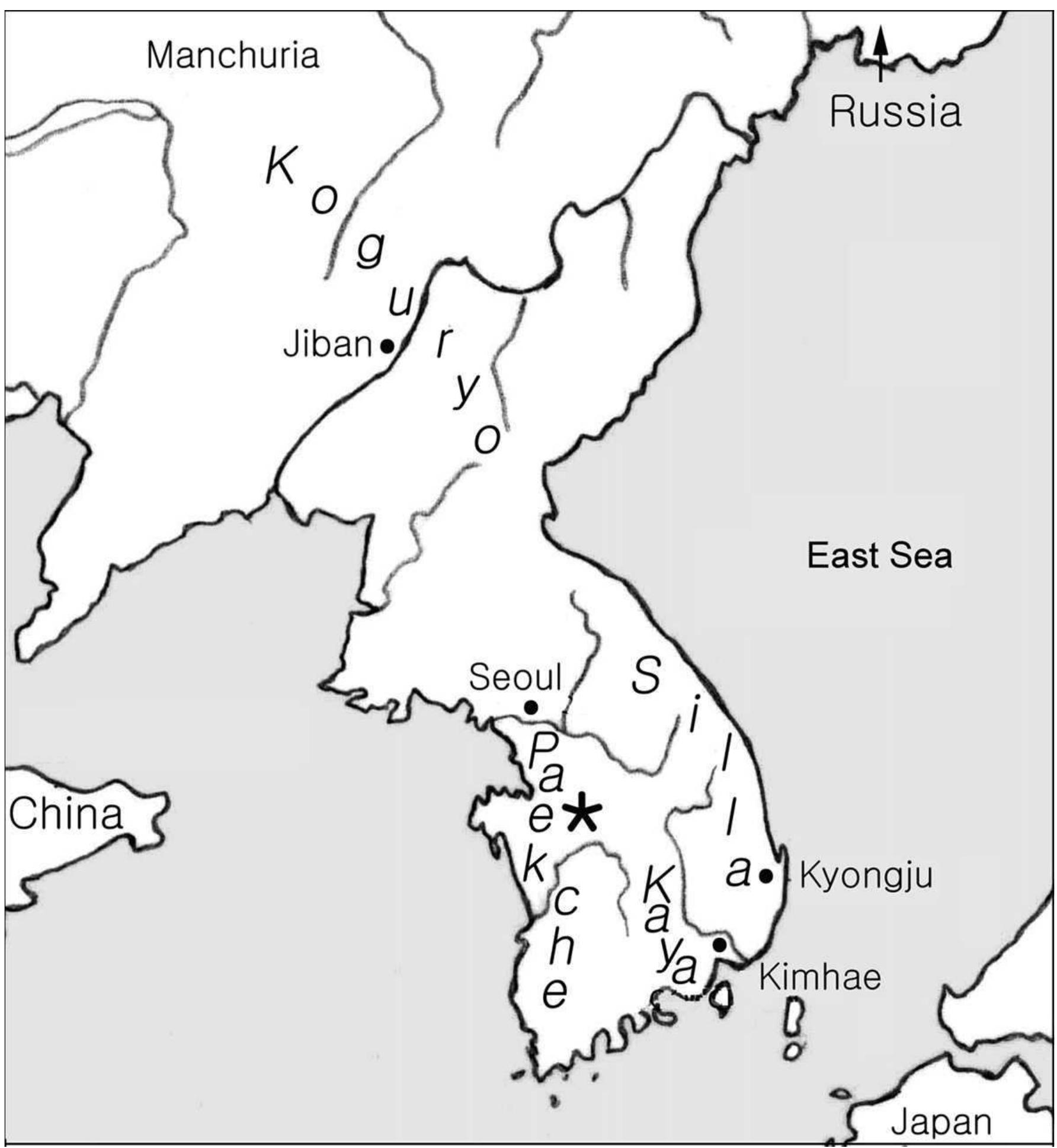 Political map of the korean peninsula in the 3rd century ad.
