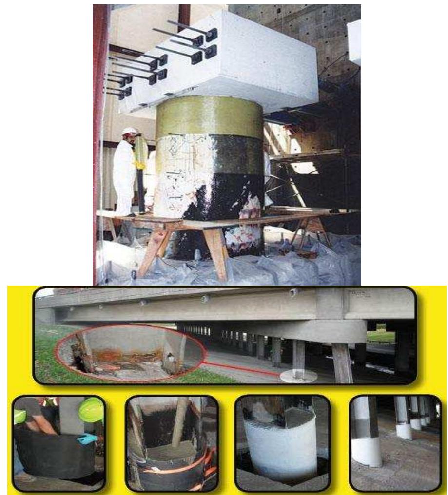 Seismic retrofit of reinforced concrete structures, namely