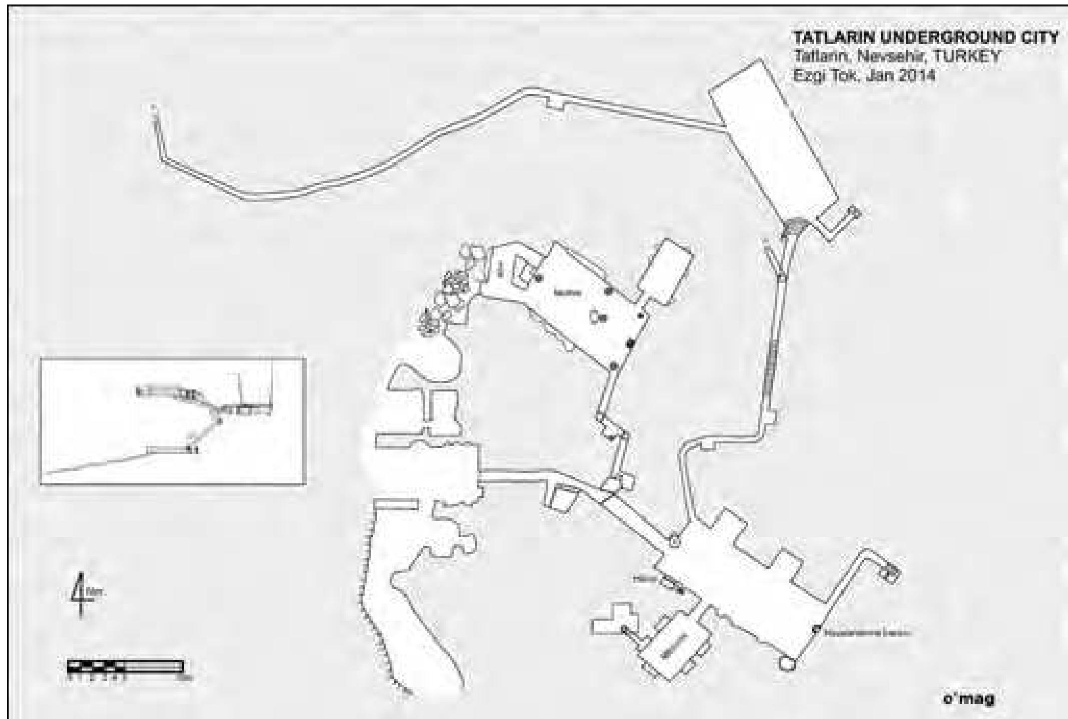 Plan of tatlarin underground city (e. tok). fig. 8: