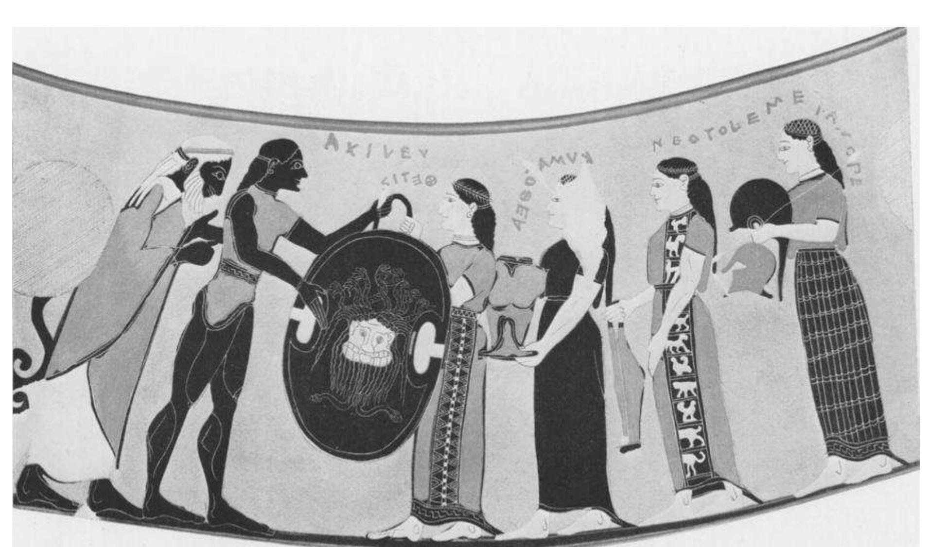 Figure 1 - The Evolution of Achilles in the Visual Arts