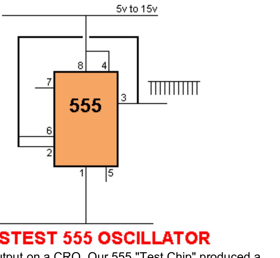 The highest frequency for a 555 can be obtained by